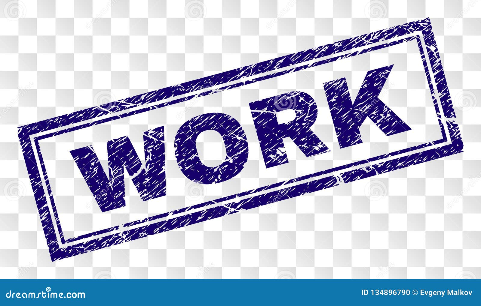 Grunge WORK Rectangle Stamp Stock Vector - Illustration of work, rubber ...