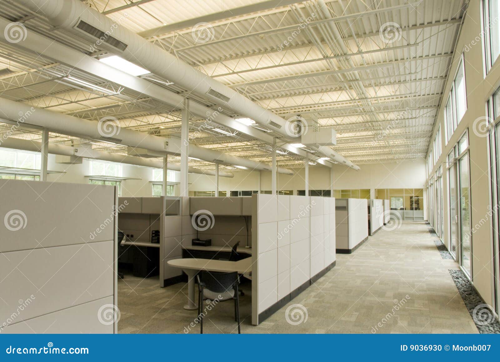 Work Stations stock photo. Image of area, station, corridor - 9036930