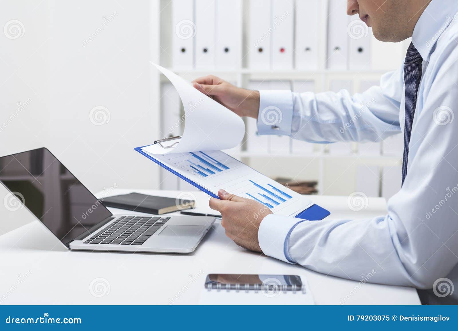 Work of a statistician stock image. Image of clipboard - 79203075