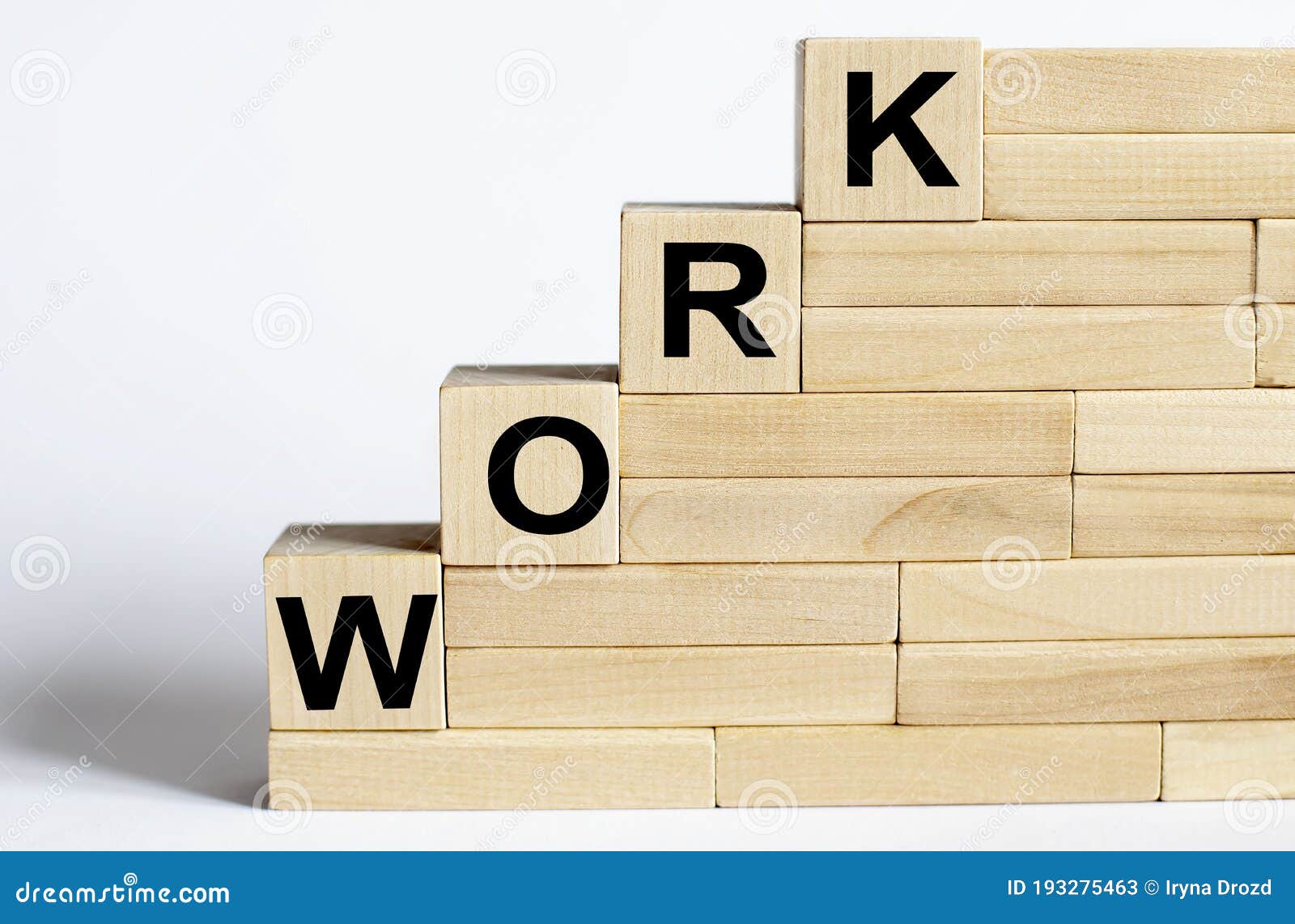 Work Strategy on the Wood Blocks Work Stock Image - Image of component ...