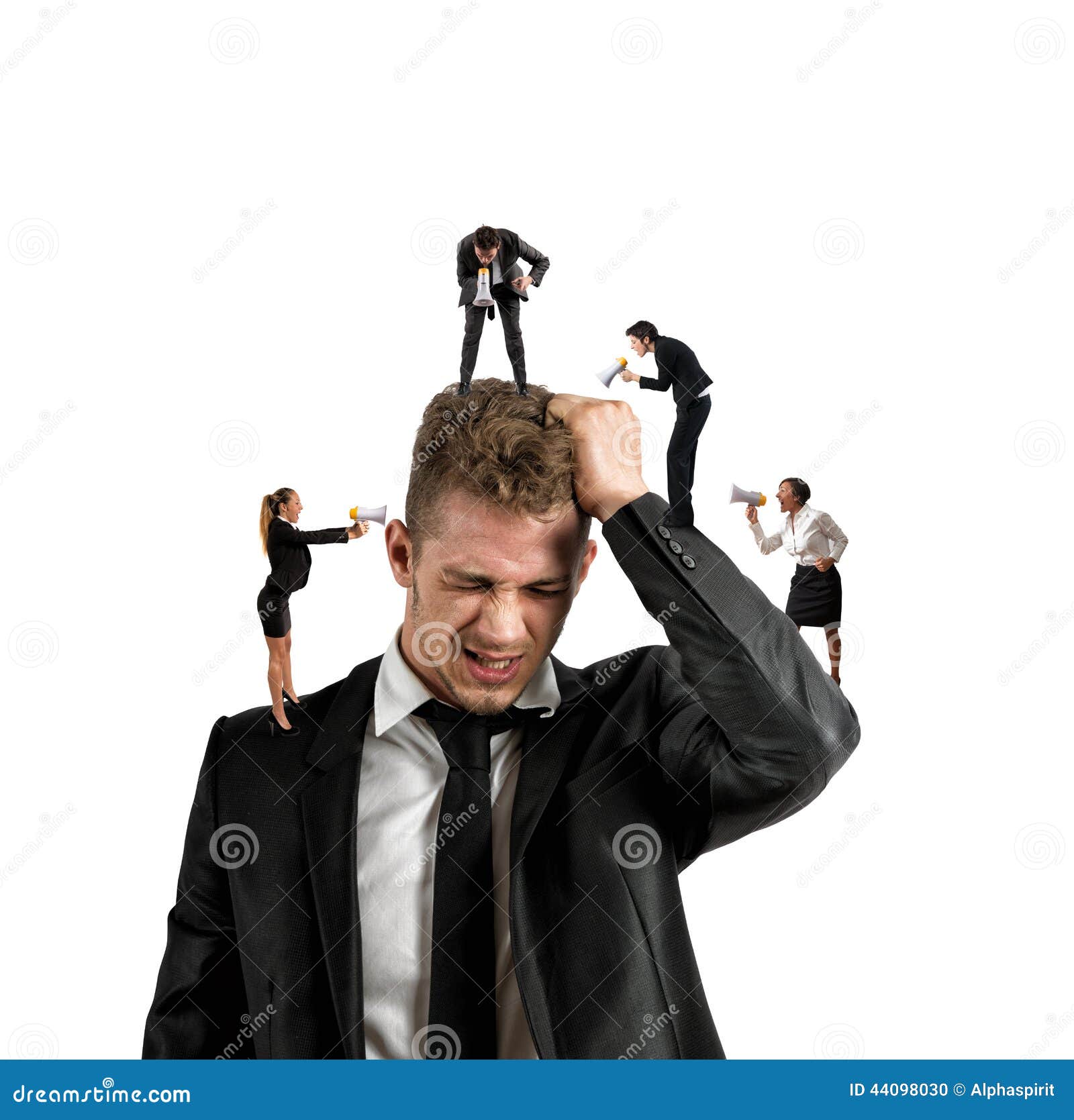 Work stress stock photo. Image of brain, caucasian, late - 44098030