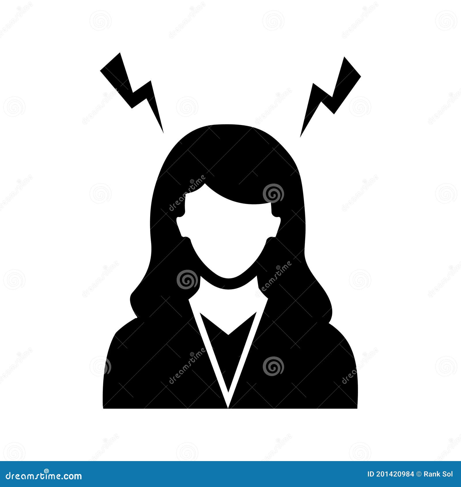 Work Stress Vector Icon Which Can Easily Modify or Edit Stock Vector ...