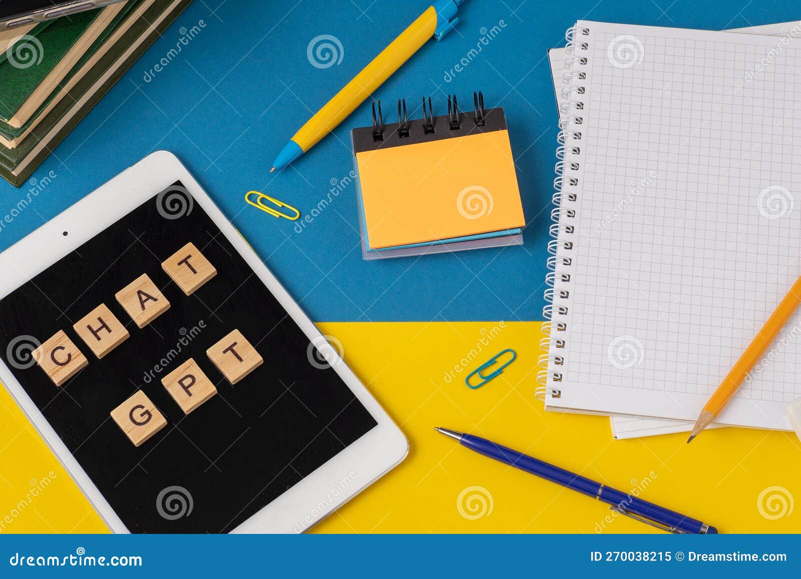 Work and Study with the Help of a Chat Bot. Words in Wooden Letters ...