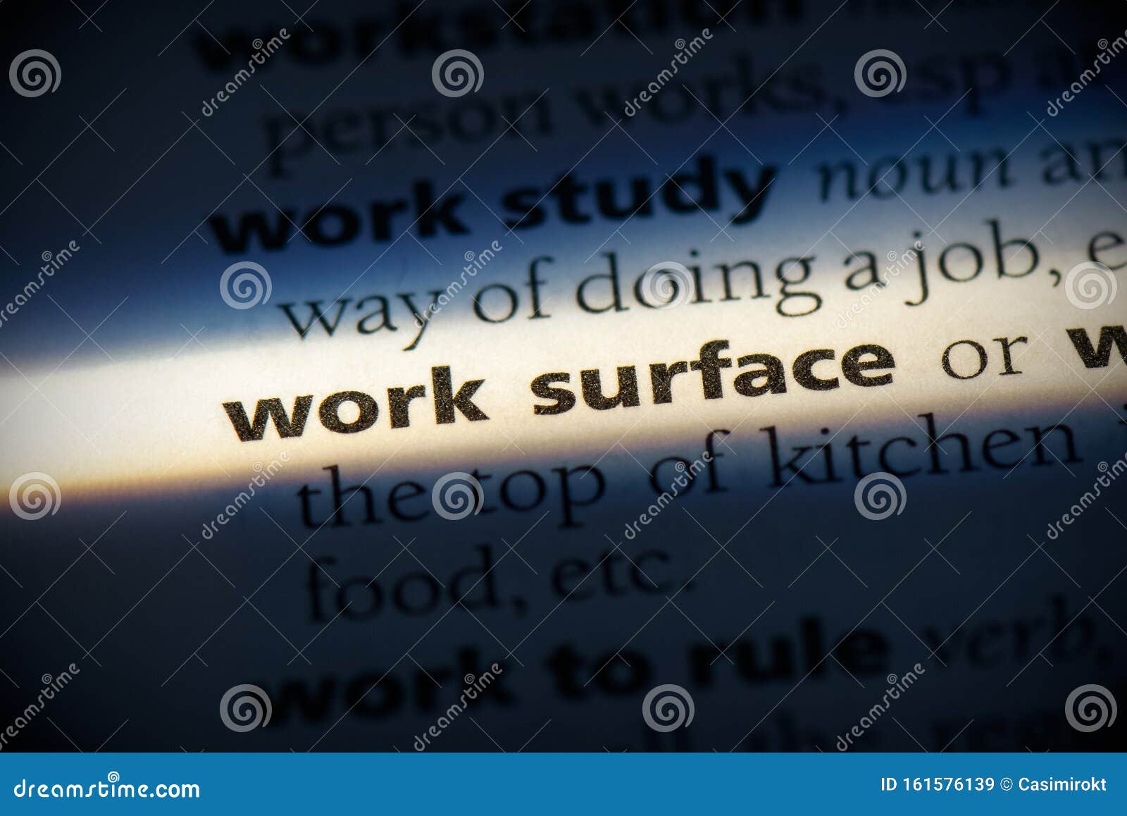 Work surface stock image. Image of focus, reference - 161576139