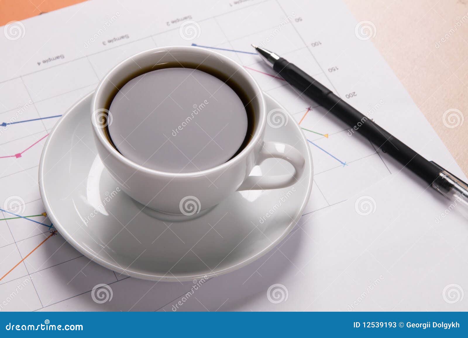 Work-table Covered with Documents Stock Image - Image of concept, desk ...