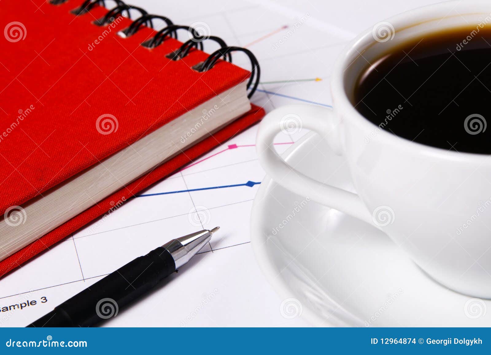 Work-table Covered with Documents Stock Photo - Image of high, journal ...
