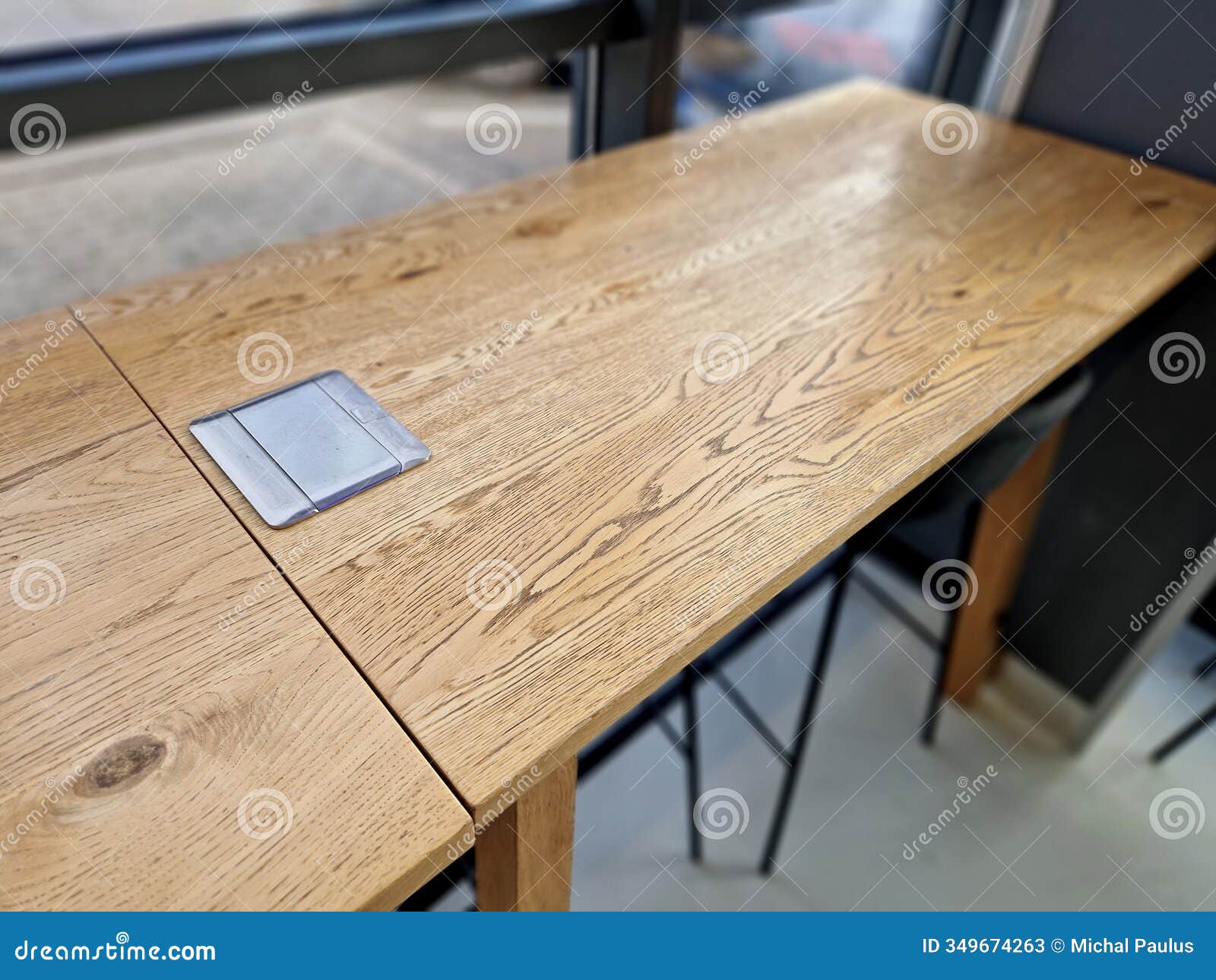 Work Table with a Network Connection and an Electrical Stock Image ...