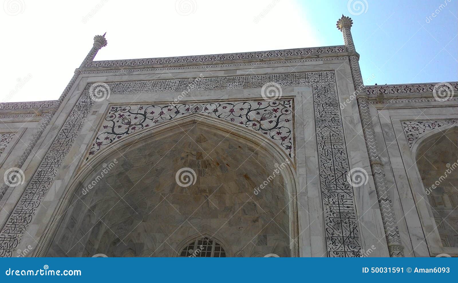 Work on taj mahal wall editorial photo. Image of wall - 50031591