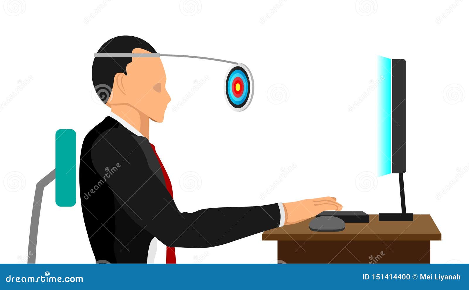 Work with Targets in Plain Sight Stock Vector - Illustration of ...