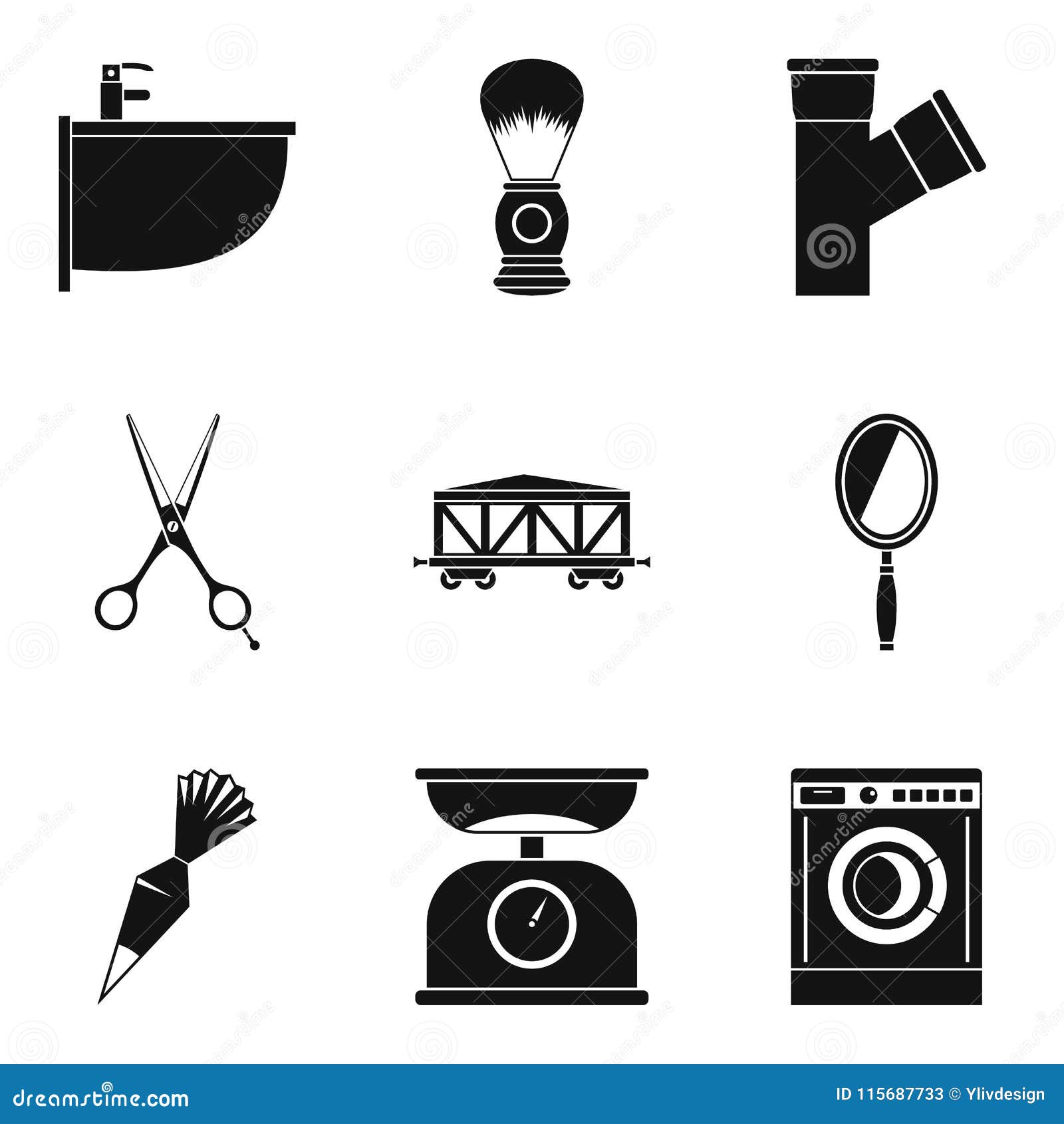 Work Task Icons Set, Simple Style Stock Vector - Illustration of ...