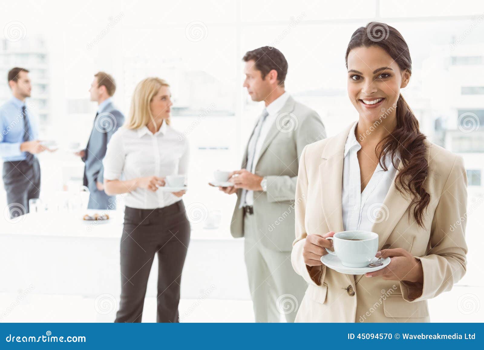 Work Team during Break Time in Office Stock Photo - Image of coworkers ...