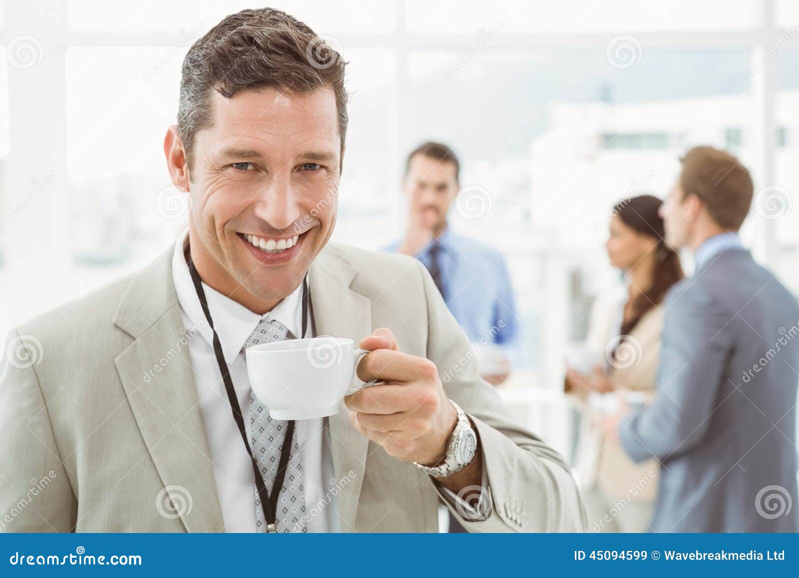 Work Team during Break Time in Office Stock Image - Image of view ...