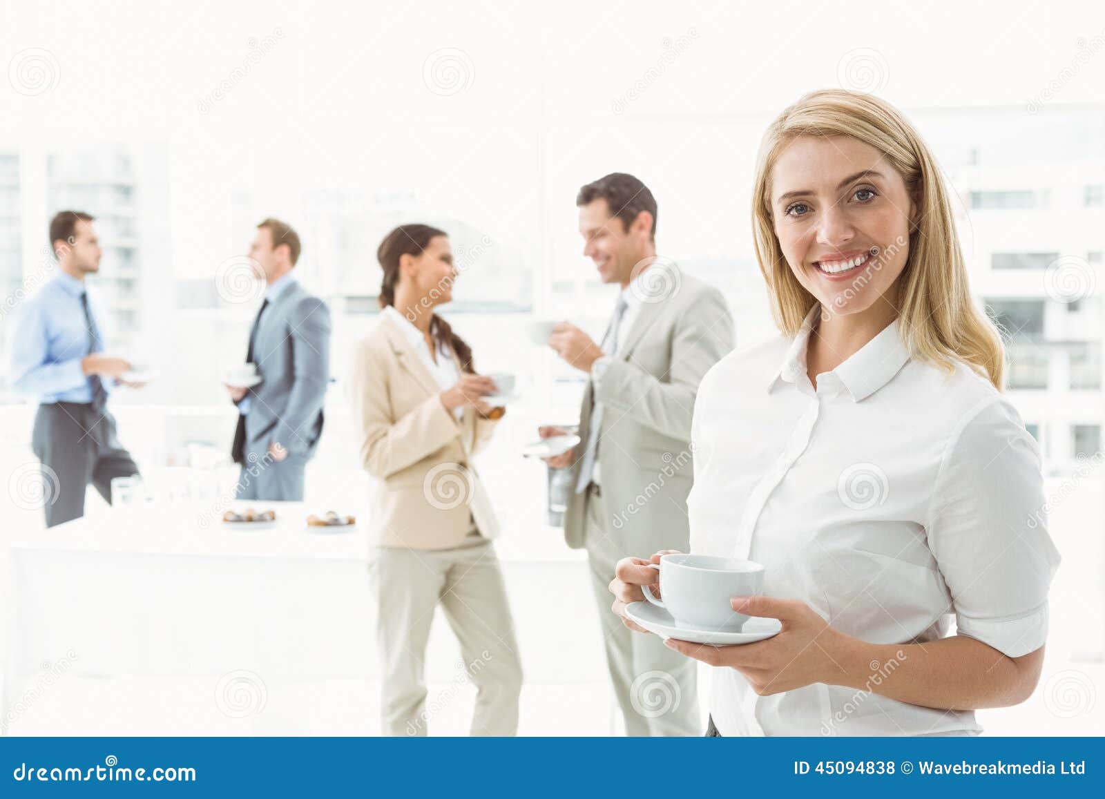 Work Team during Break Time in Office Stock Photo - Image of camera ...