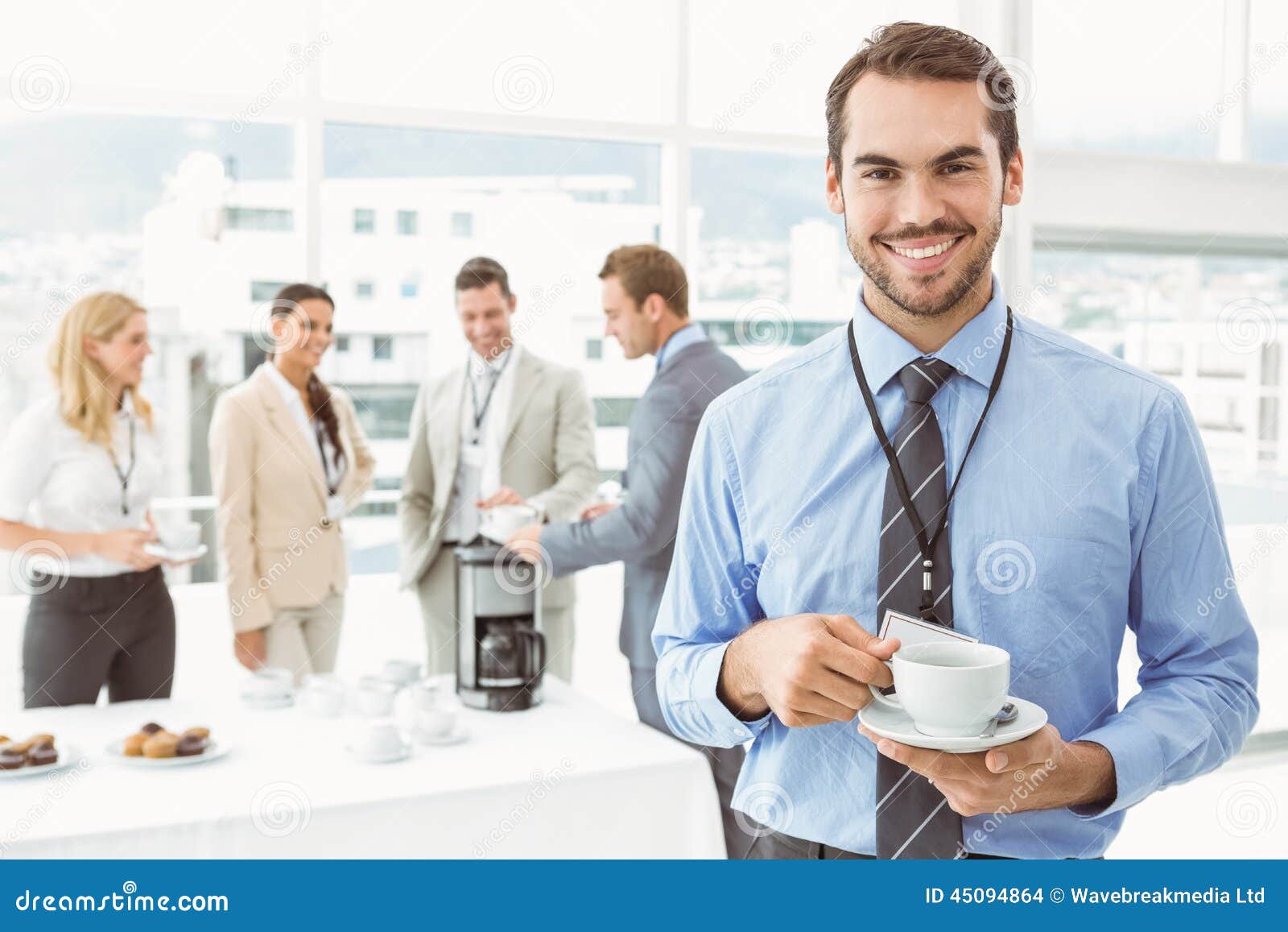 Work Team during Break Time in Office Stock Photo - Image of looking ...