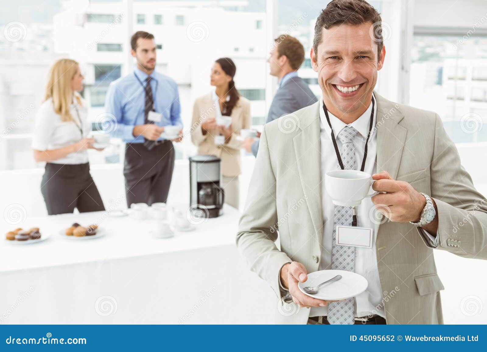 Work Team during Break Time in Office Stock Photo - Image of business ...