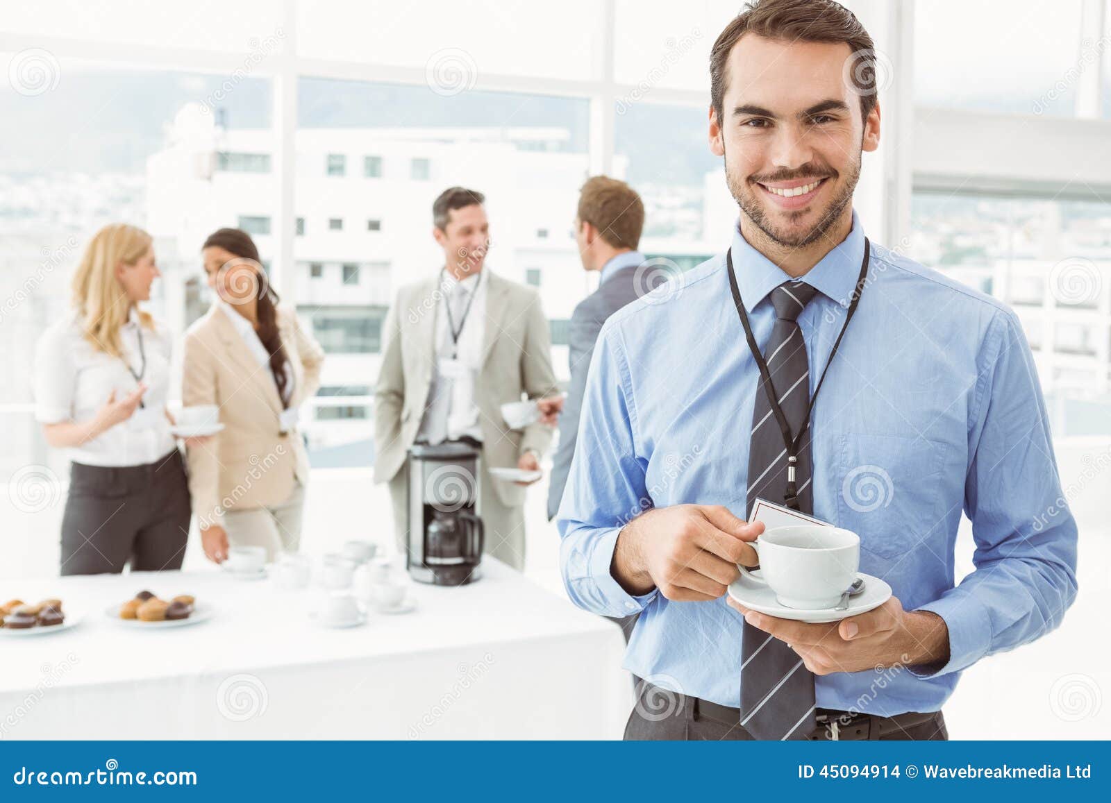 Work Team during Break Time Stock Photo - Image of businessman ...
