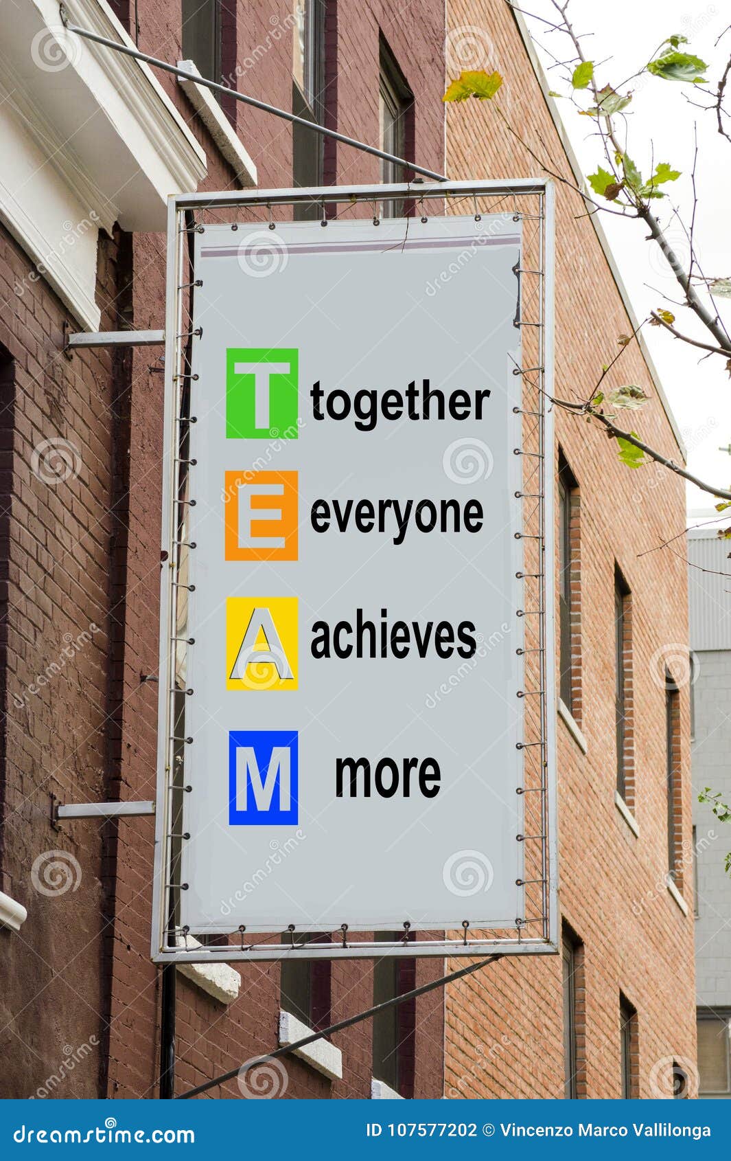 Work team concept on sign stock photo. Image of conceptual - 107577202