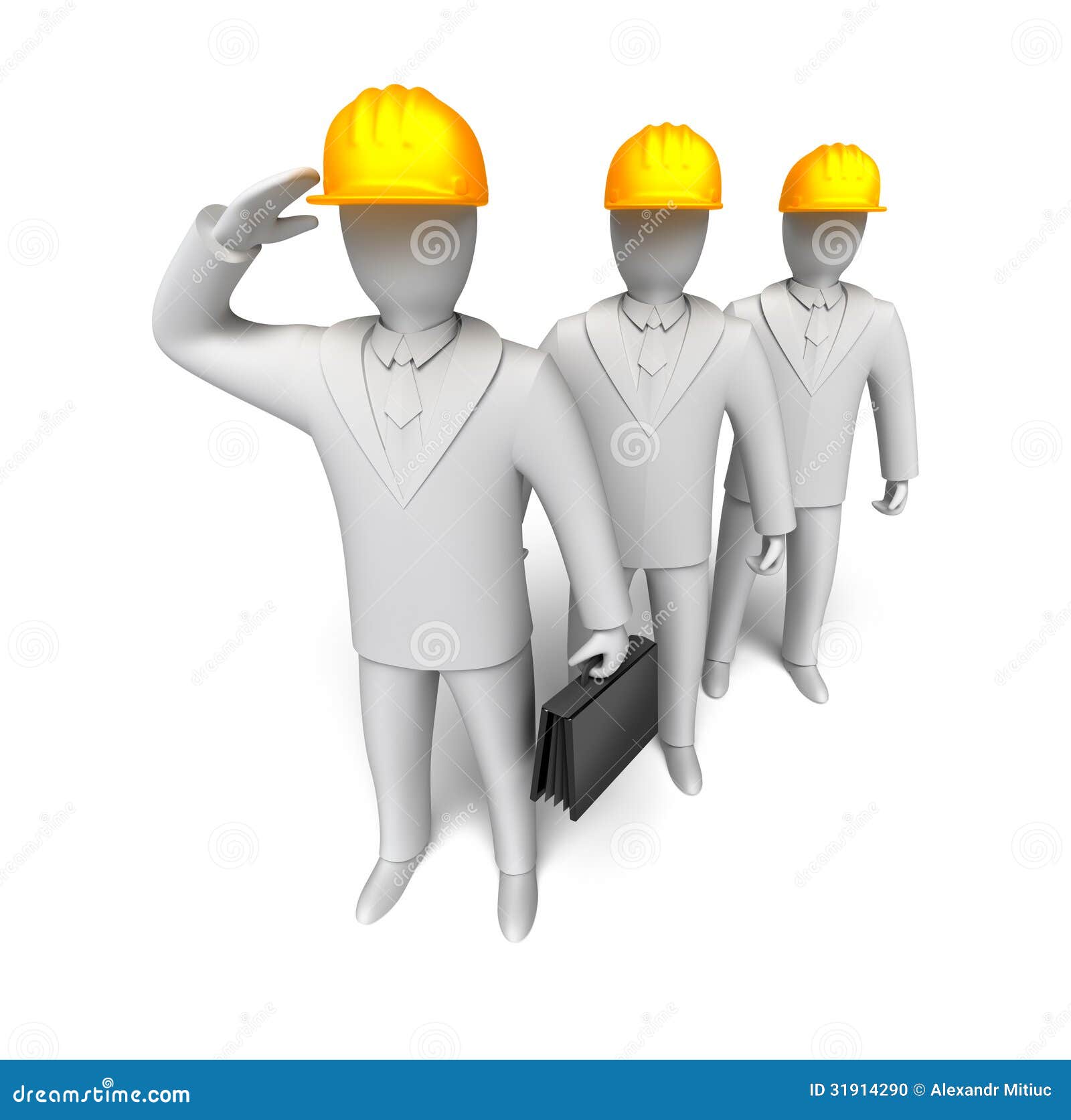 Work team ready to work stock illustration. Illustration of people ...