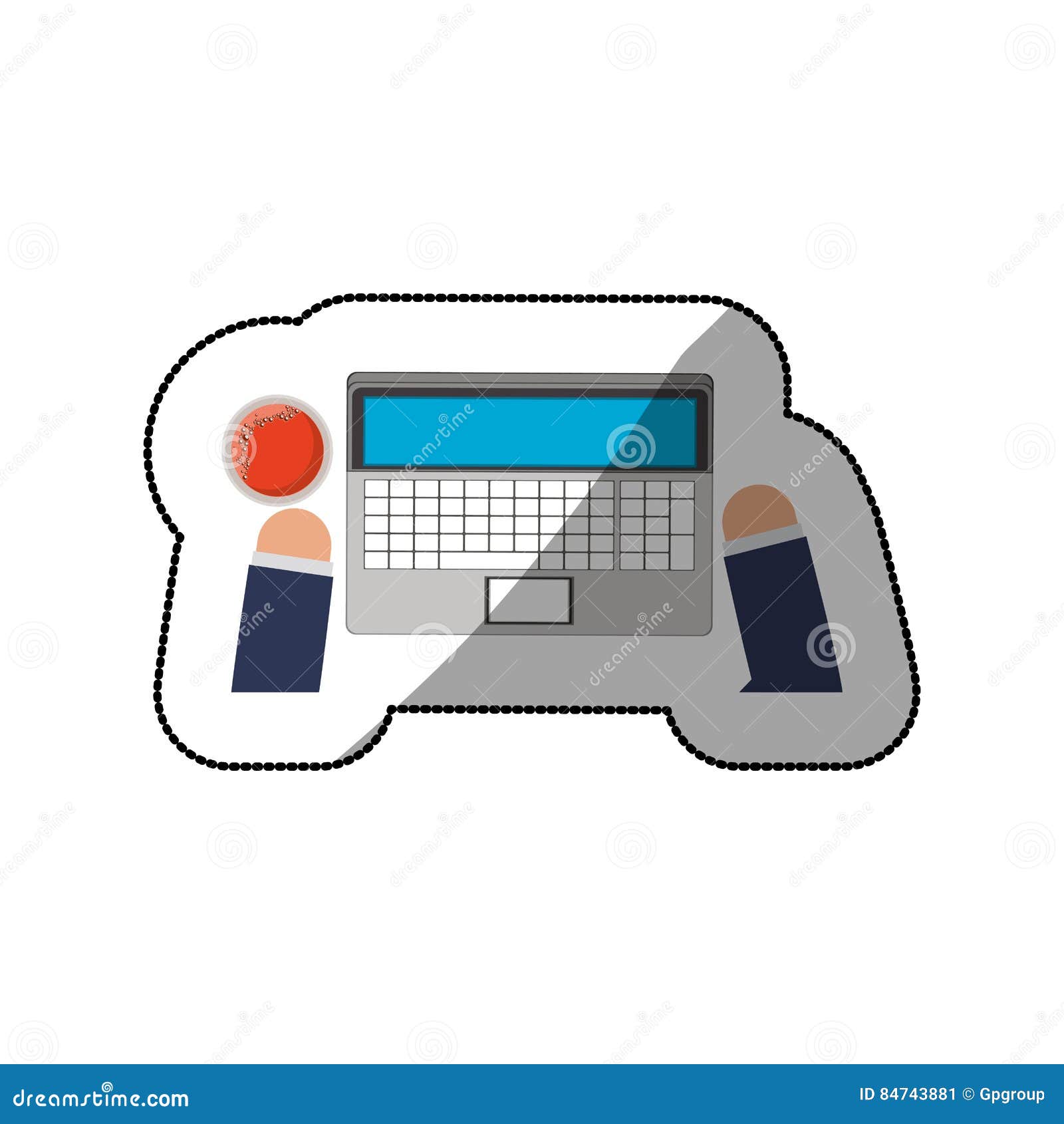 Work and Technology Concept Stock Vector - Illustration of network ...