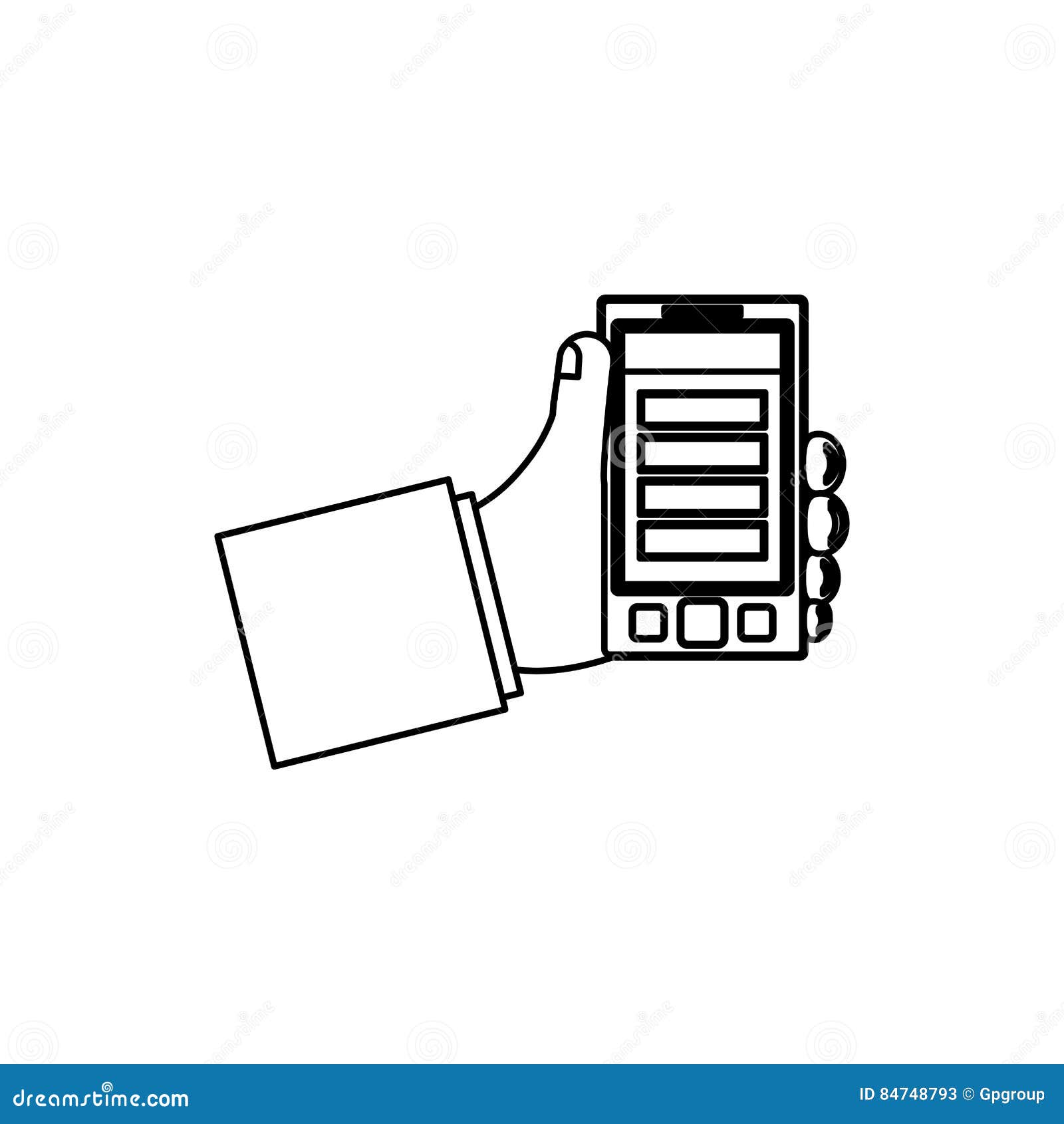 Work and Technology Concept Stock Vector - Illustration of person ...