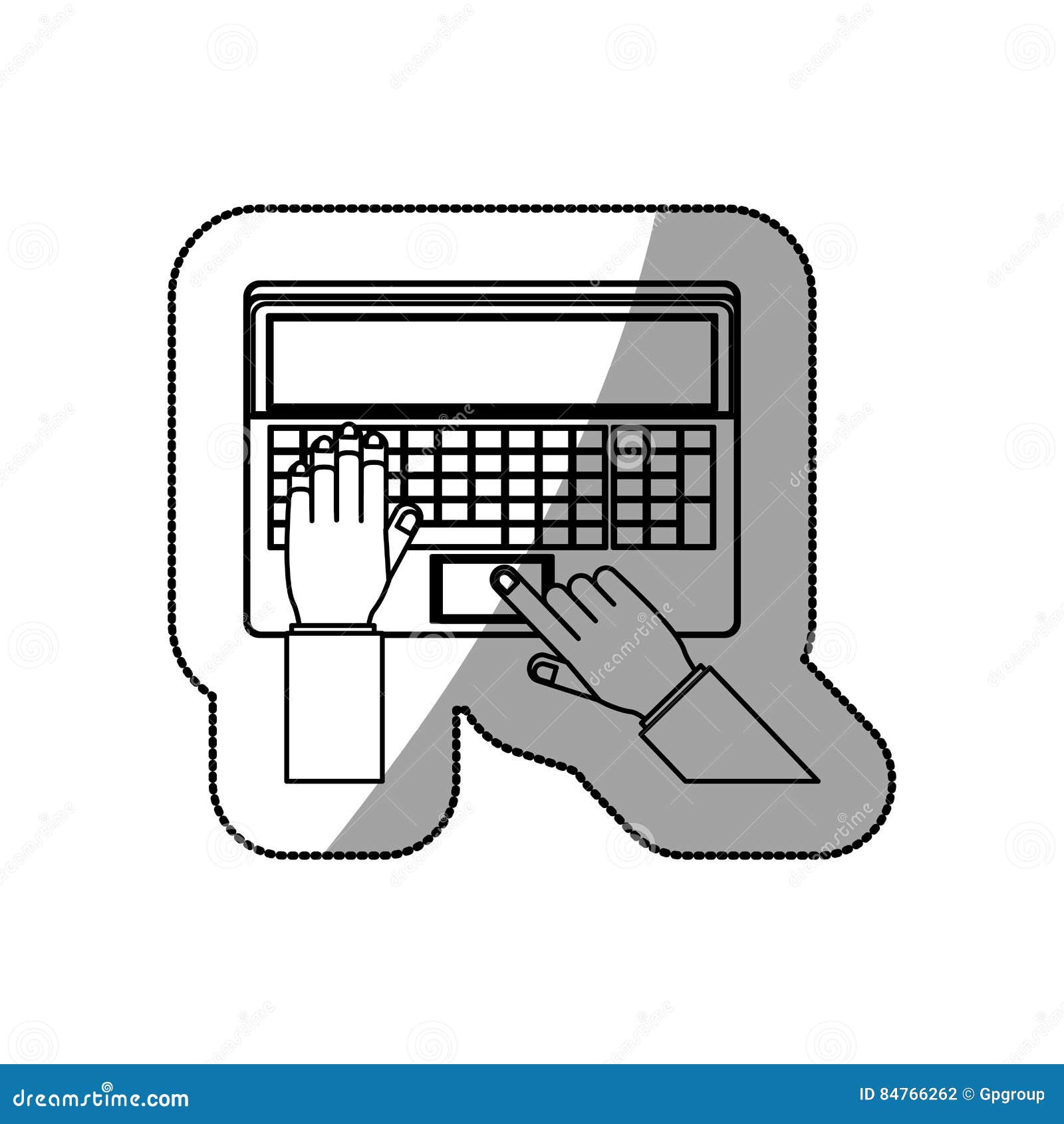 Work and Technology Concept Stock Vector - Illustration of corporate ...