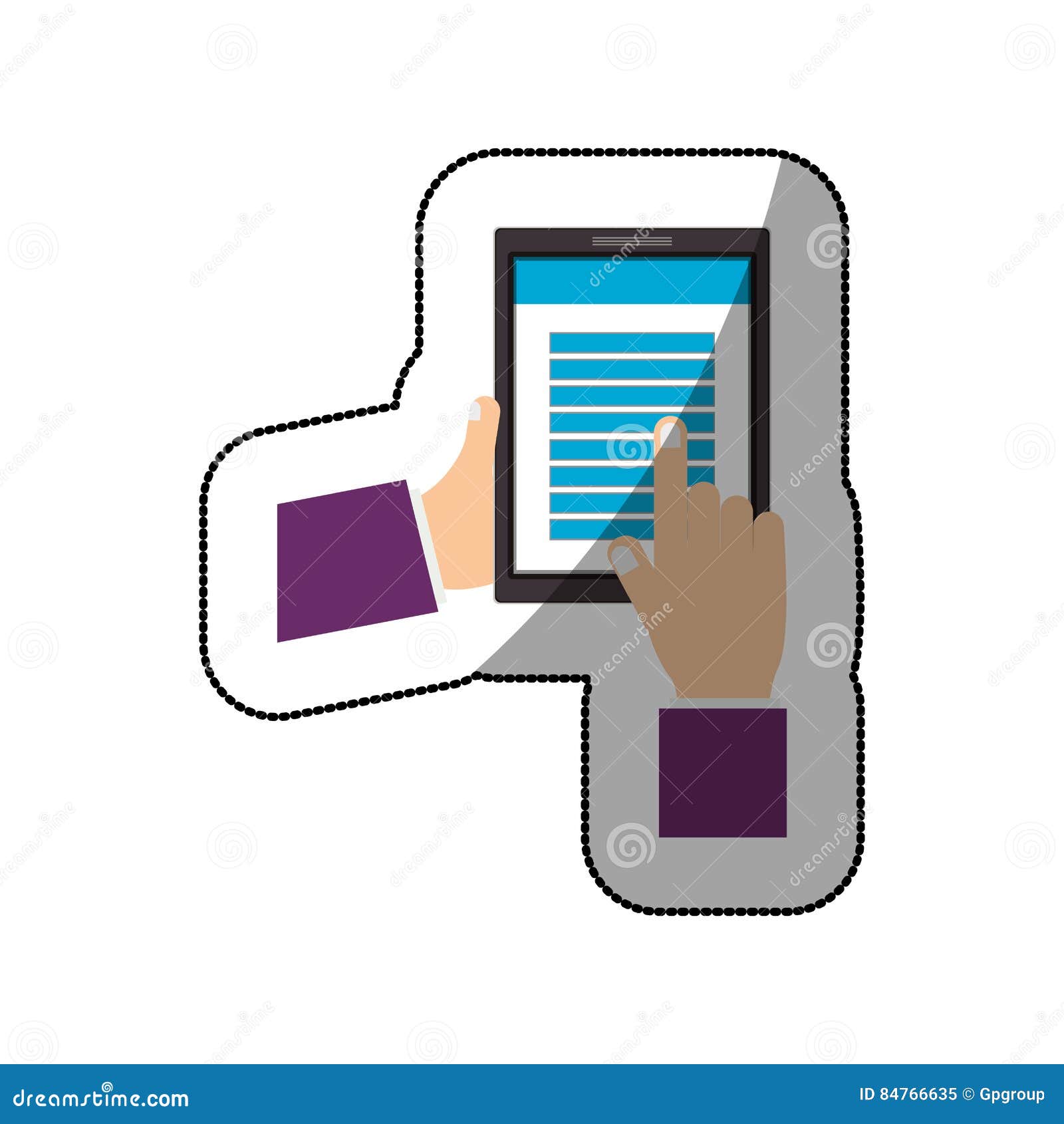 Work and Technology Concept Stock Vector - Illustration of people ...