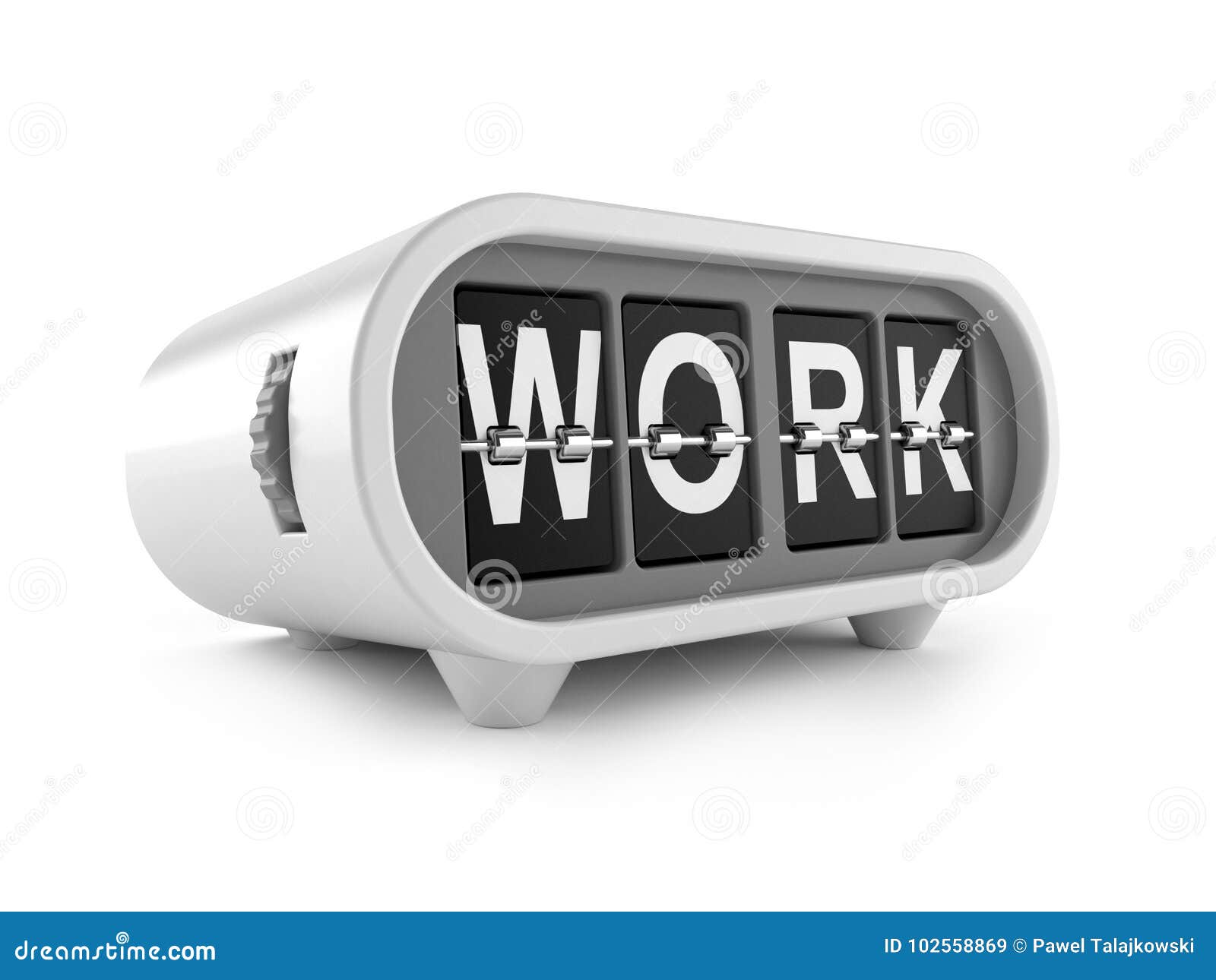 Work text on clock stock illustration. Illustration of countdown ...
