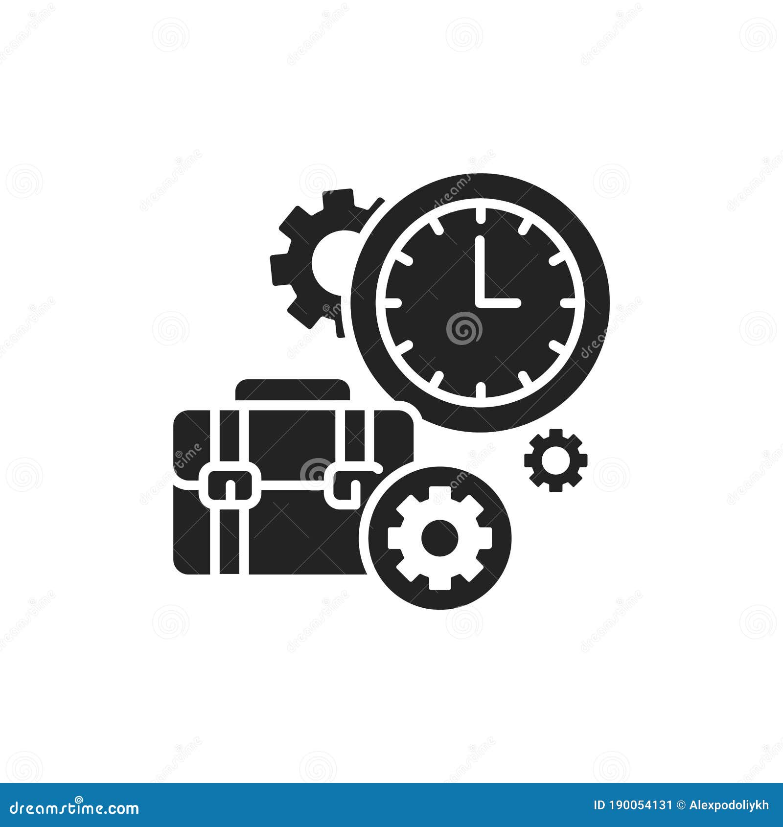 Work Time Color Line Icon. Effective Time Spending. Workflow Management ...