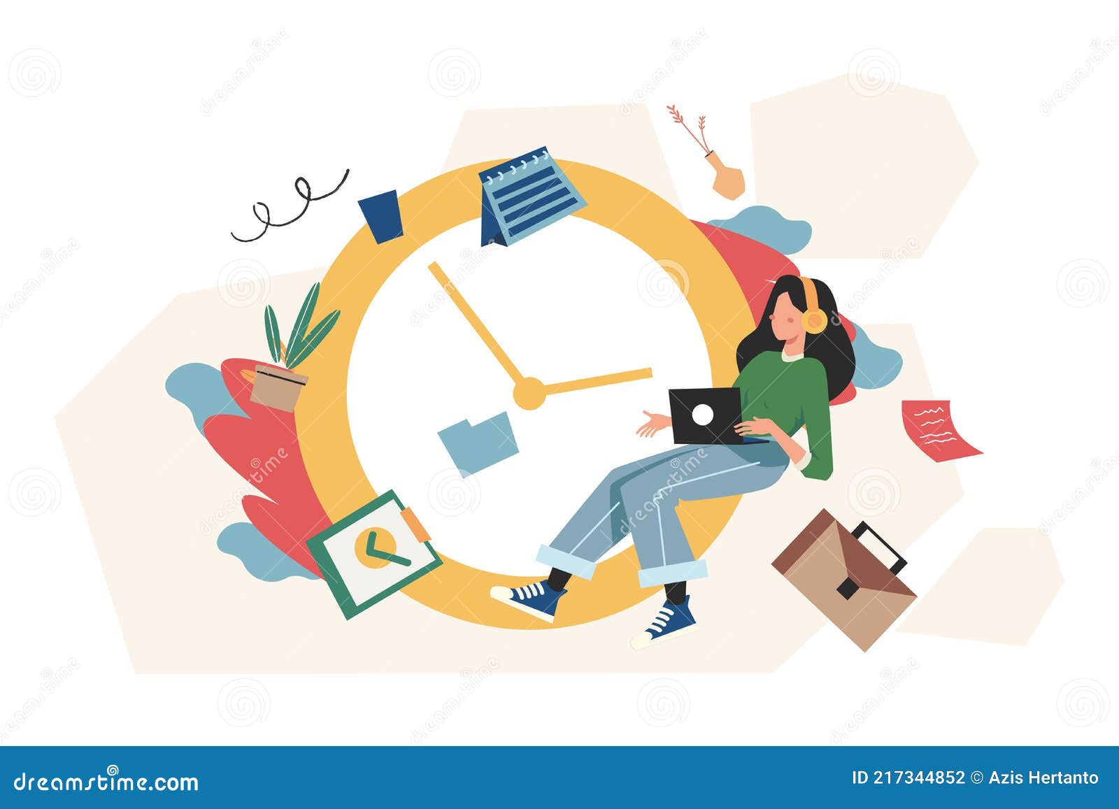 Work Time Management, Quick Response, People Rush To Do Everything on ...