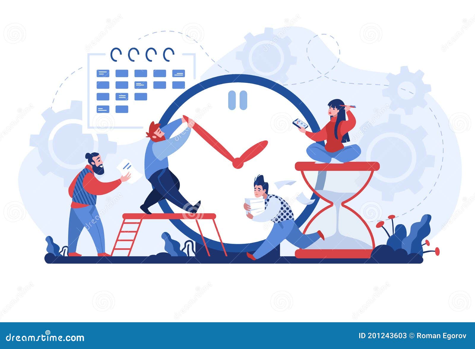 Work Time. Men and Women Organizing Workflow, Busy Office Employee and ... Work Time. Men and Women Organizing Workflow, Busy Office Employee and ...