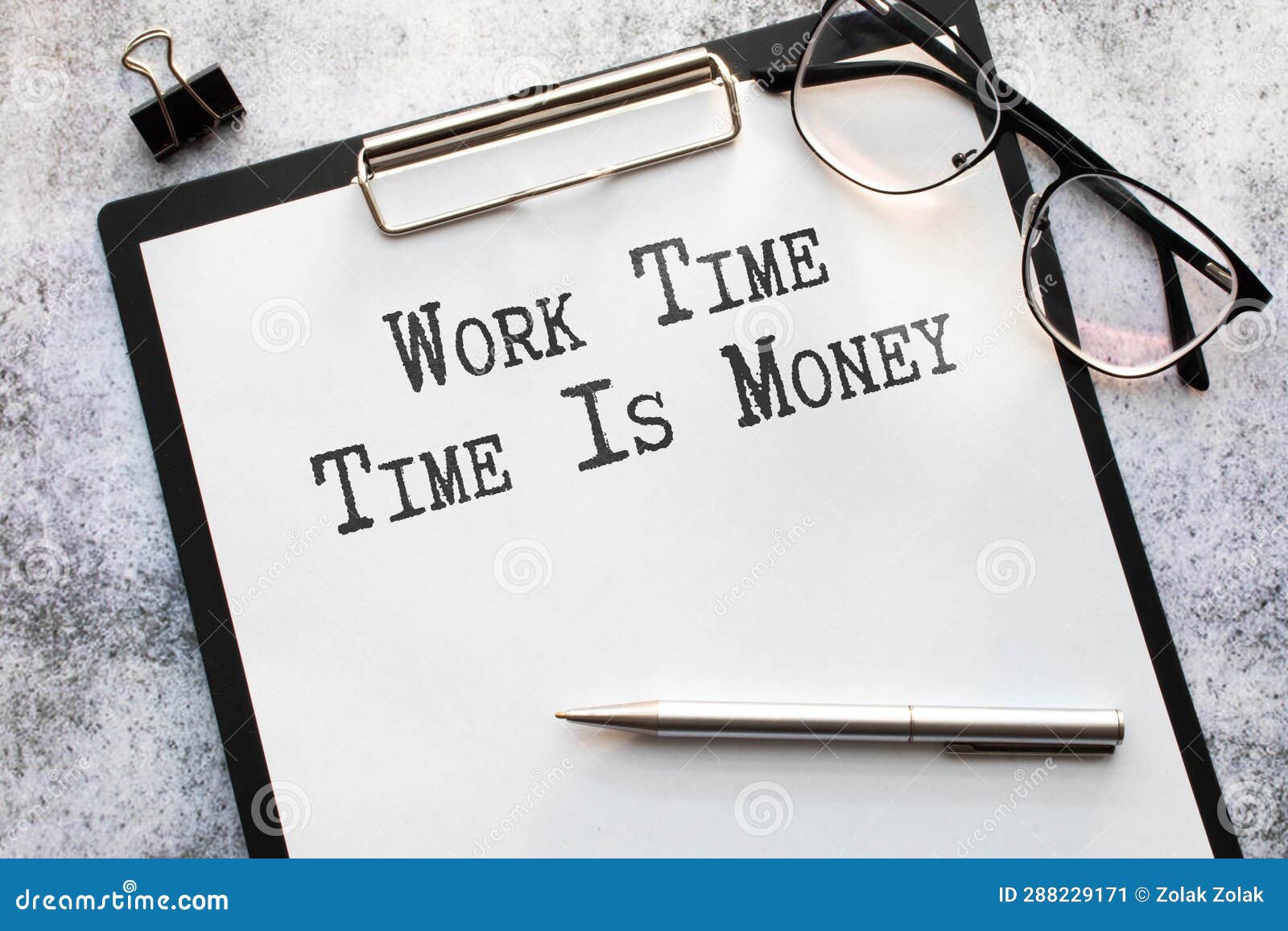 Work Time Time is Money, Business Concept. Stock Image - Image of alarm ...