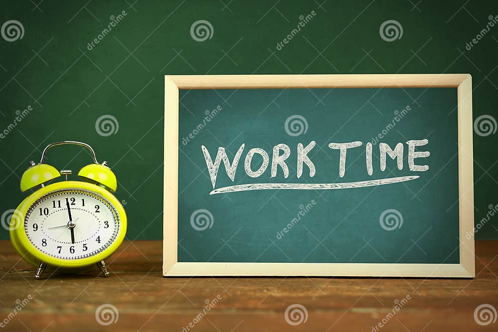 Work time stock image. Image of round, vintage, duty - 135667241