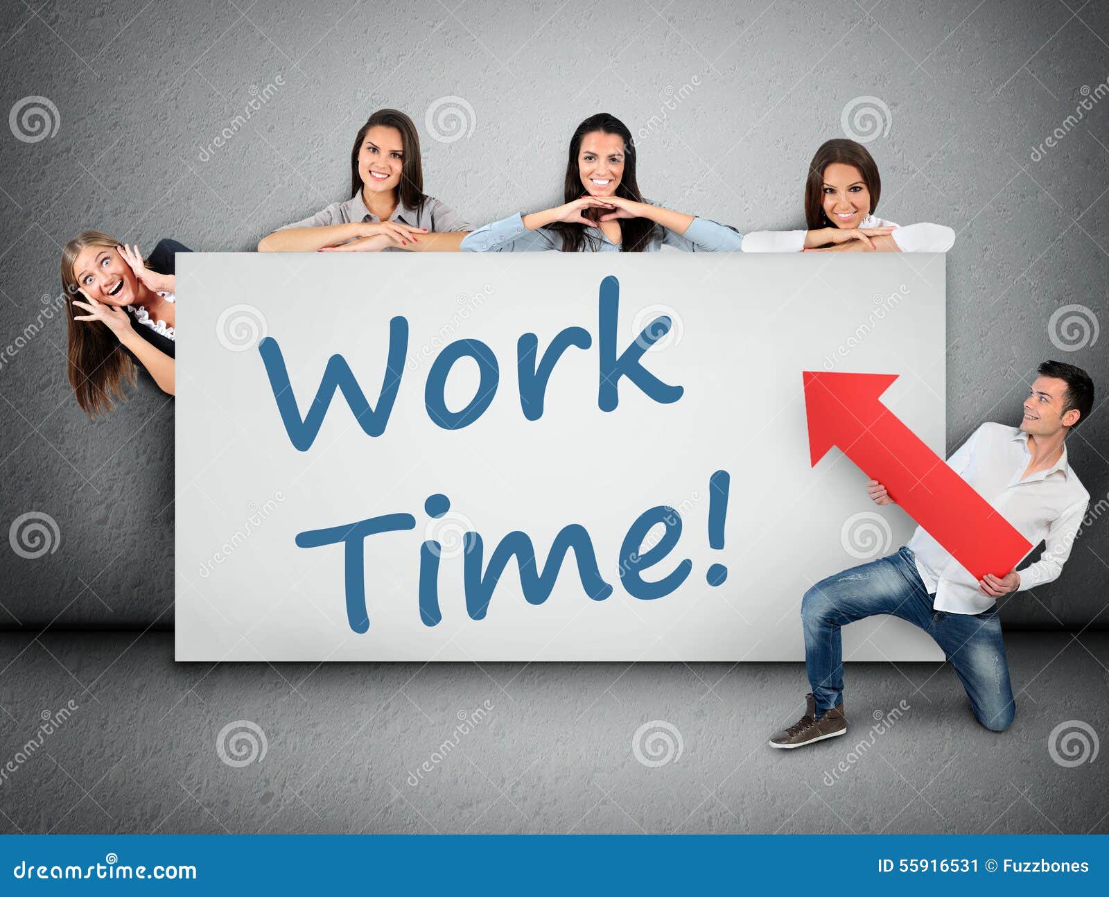 Work time word on banner stock image. Image of inspiration - 55916531