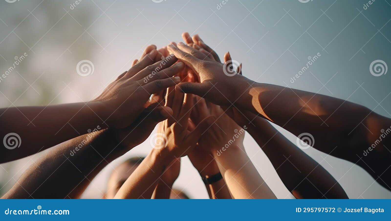 Work Together, Support Each Other, Diversity, Unity Concept with Many ...