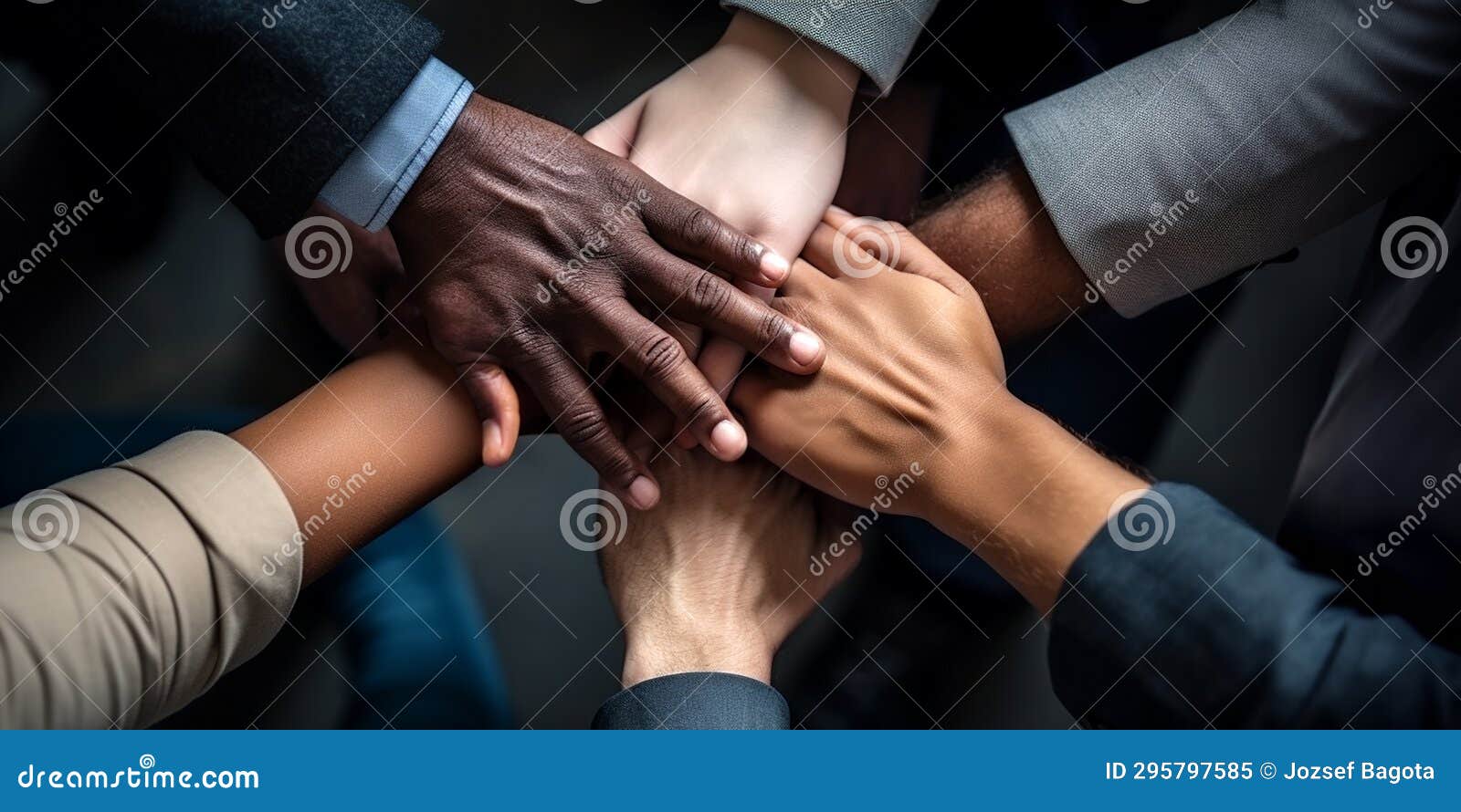 Work Together, Support Each Other, Diversity, Unity Concept with Many ...