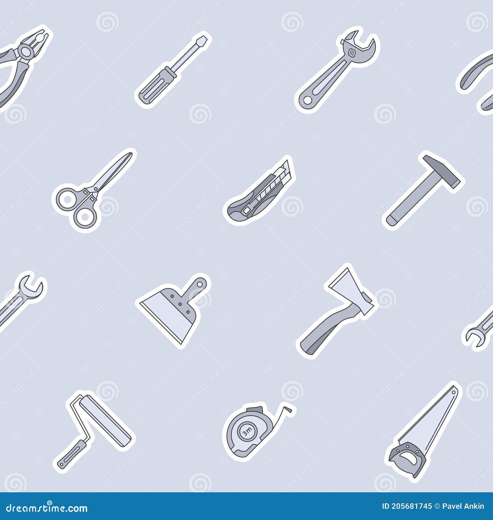 Work tool background 04 stock vector. Illustration of construction ...