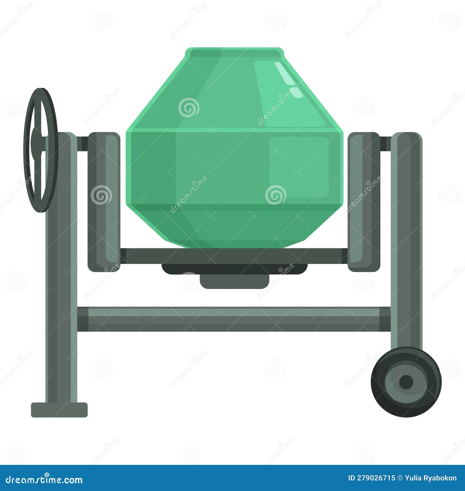 Work Tool Mixer Icon Cartoon Vector. Concrete Machine Stock Vector ...
