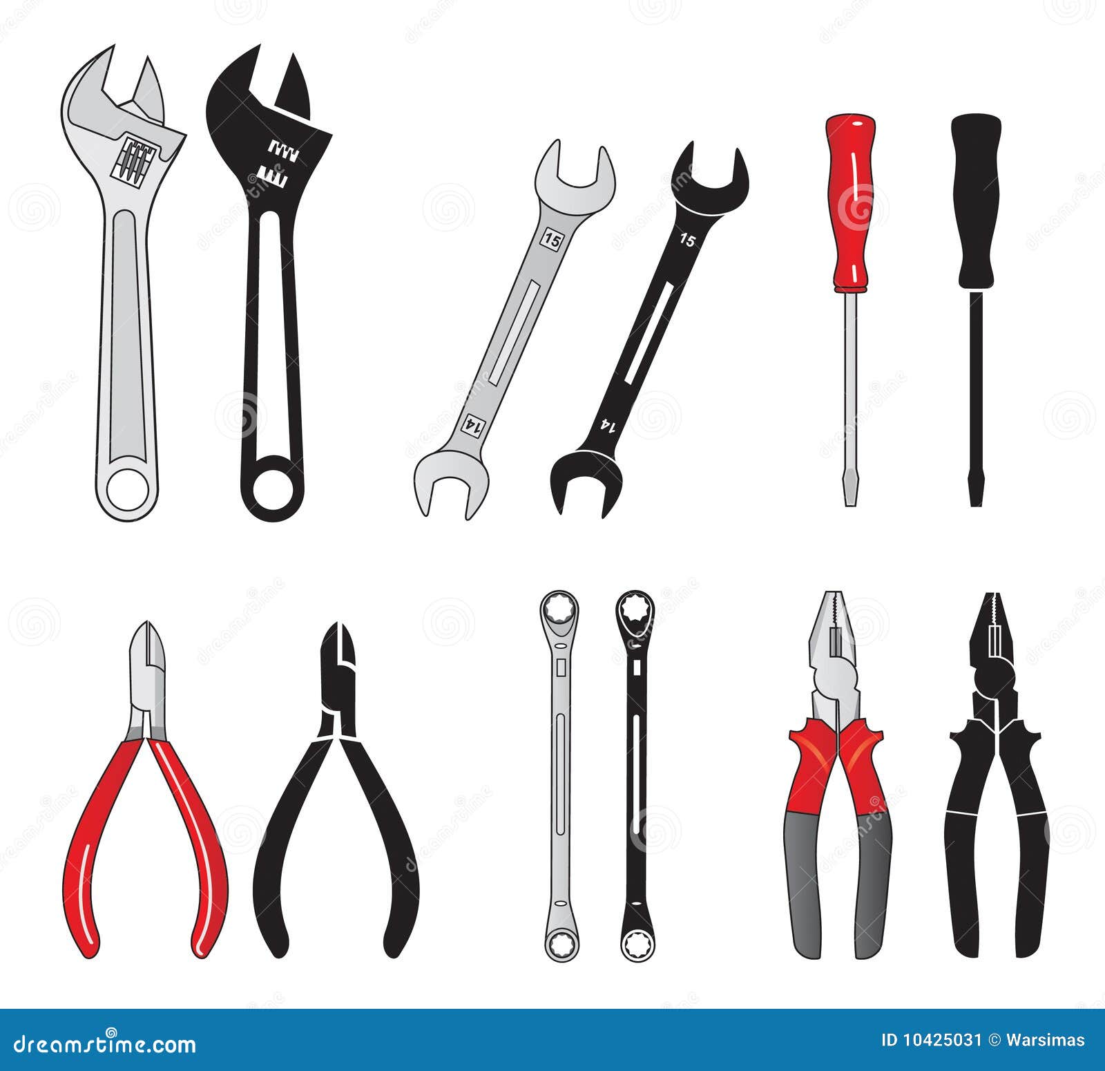 Work tools stock vector. Illustration of construction - 10425031