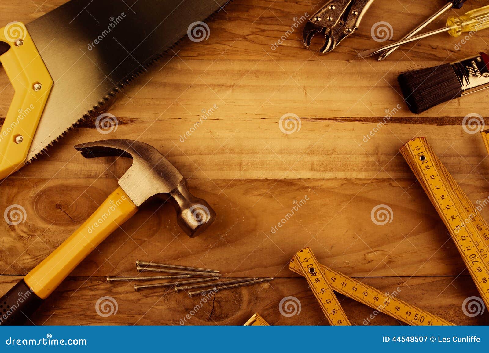 Work tools stock image. Image of wooden, indoors, tools - 44548507