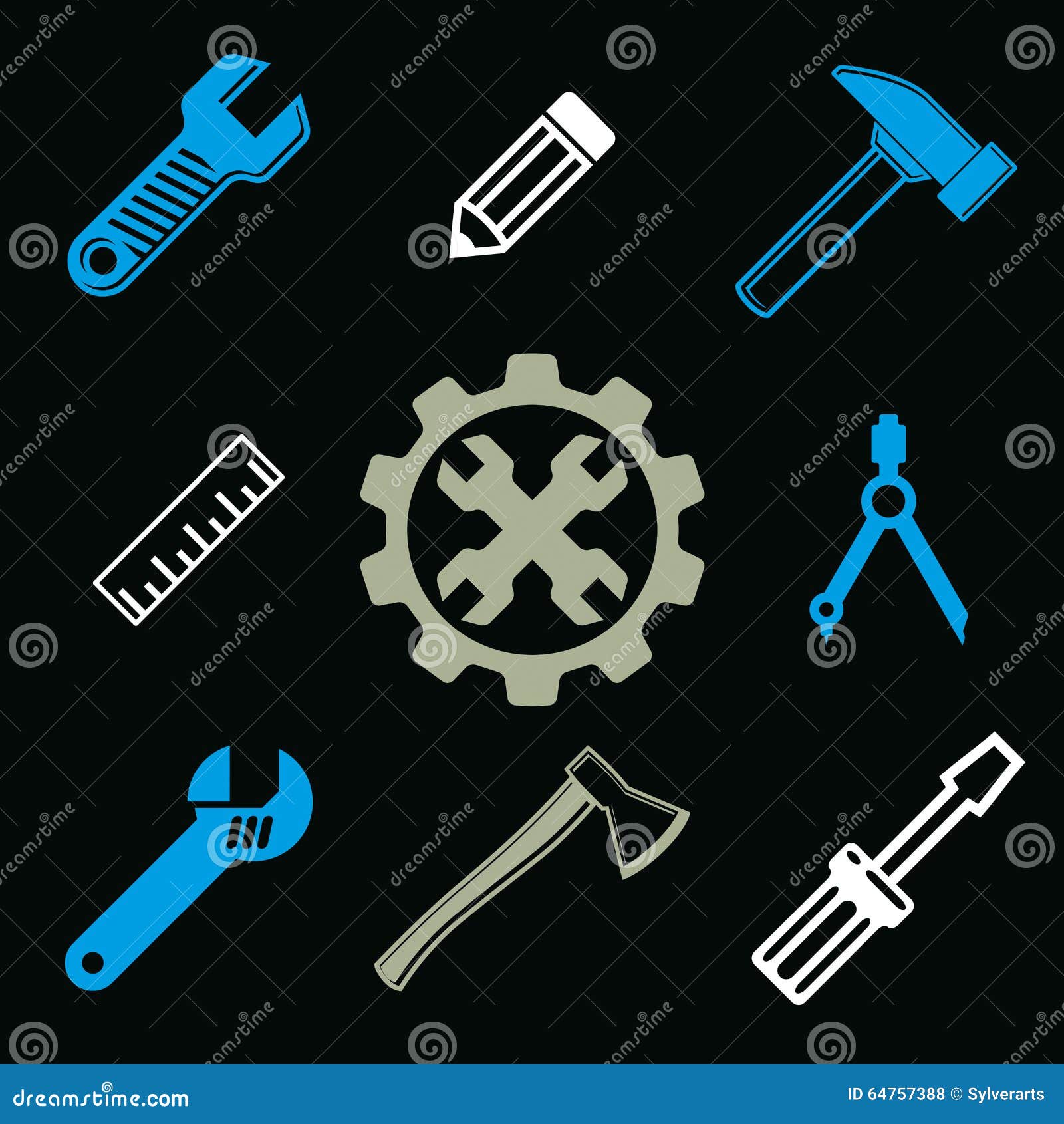 Work Tools Collection, Vector Repair Instruments for Carpentry Stock ...