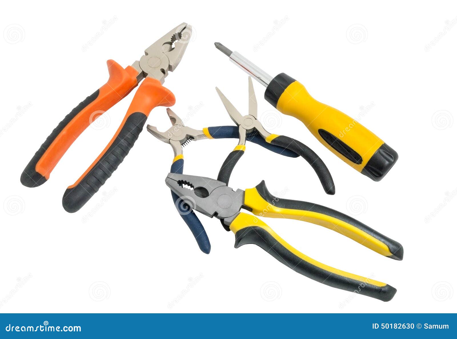Work tools stock photo. Image of screwdriver, measuring - 50182630
