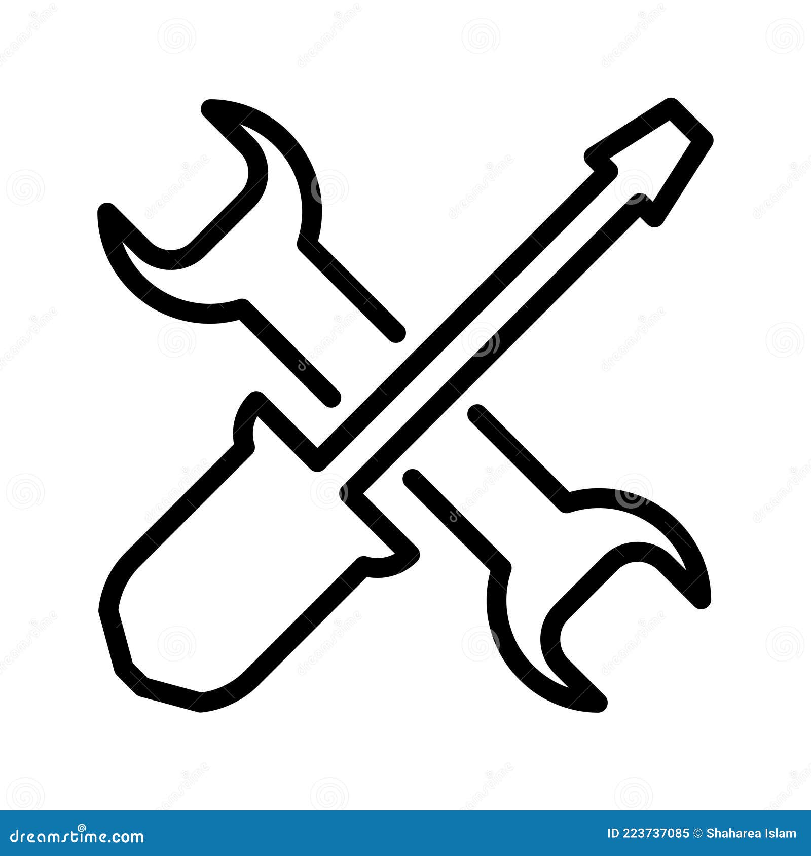 Work Tools Icon stock vector. Illustration of vector - 223737085