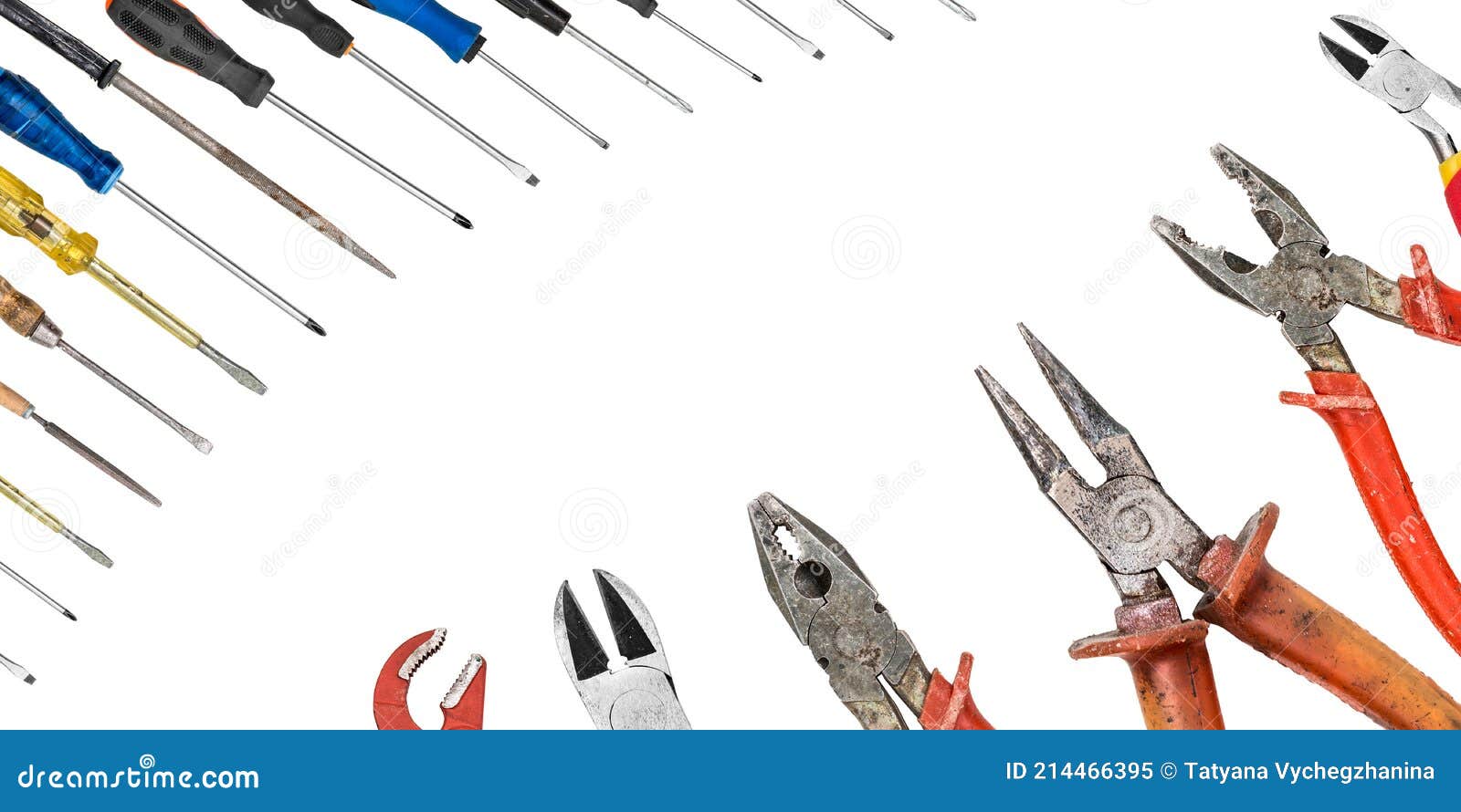 Work Tools Isolated on White Background Stock Image - Image of ...