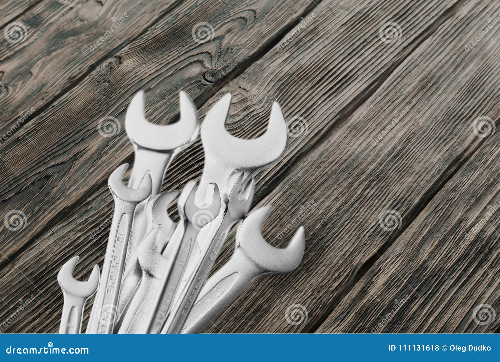 Silver Tools for Work Isolated on Background Stock Photo - Image of ...