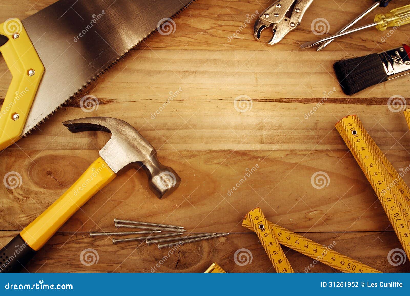 Work tools stock photo. Image of equipment, build, handyman - 31261952