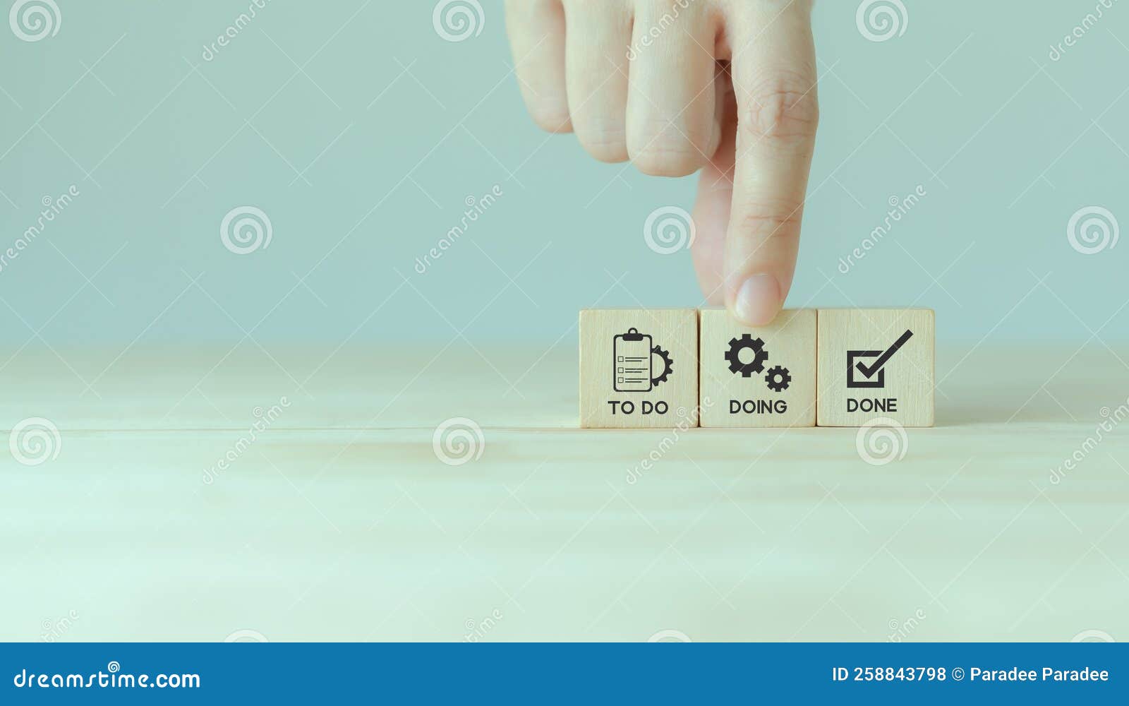Work Tracking Concept TO DO, DOING, DONE. Stock Photo - Image of ...