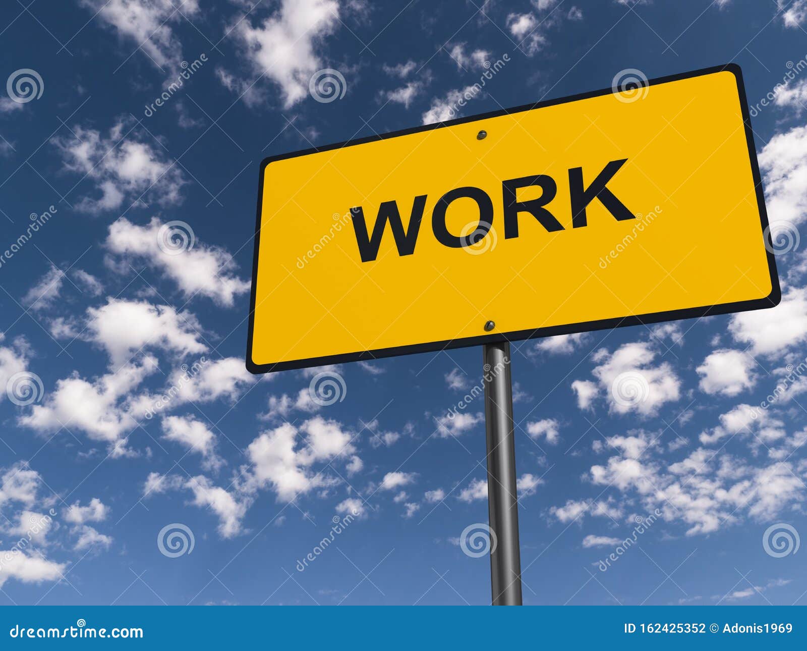 Work traffic sign stock illustration. Illustration of signs - 162425352