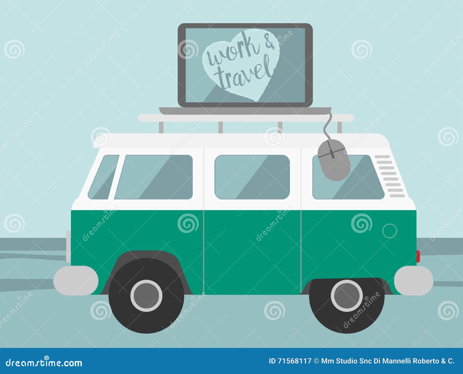 Work Traveling Illustration Vector Stock Vector - Illustration of ...