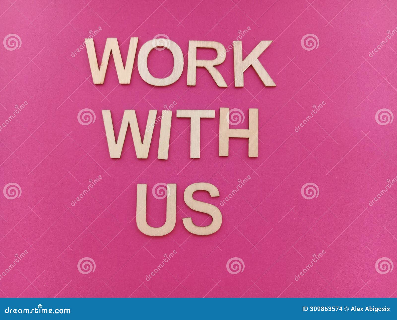 Work with us sign stock photo. Image of working, living - 309863574