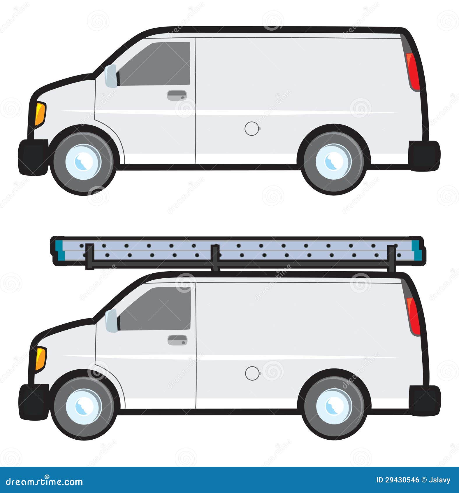 Work Van stock vector. Illustration of white, fleet, site - 29430546